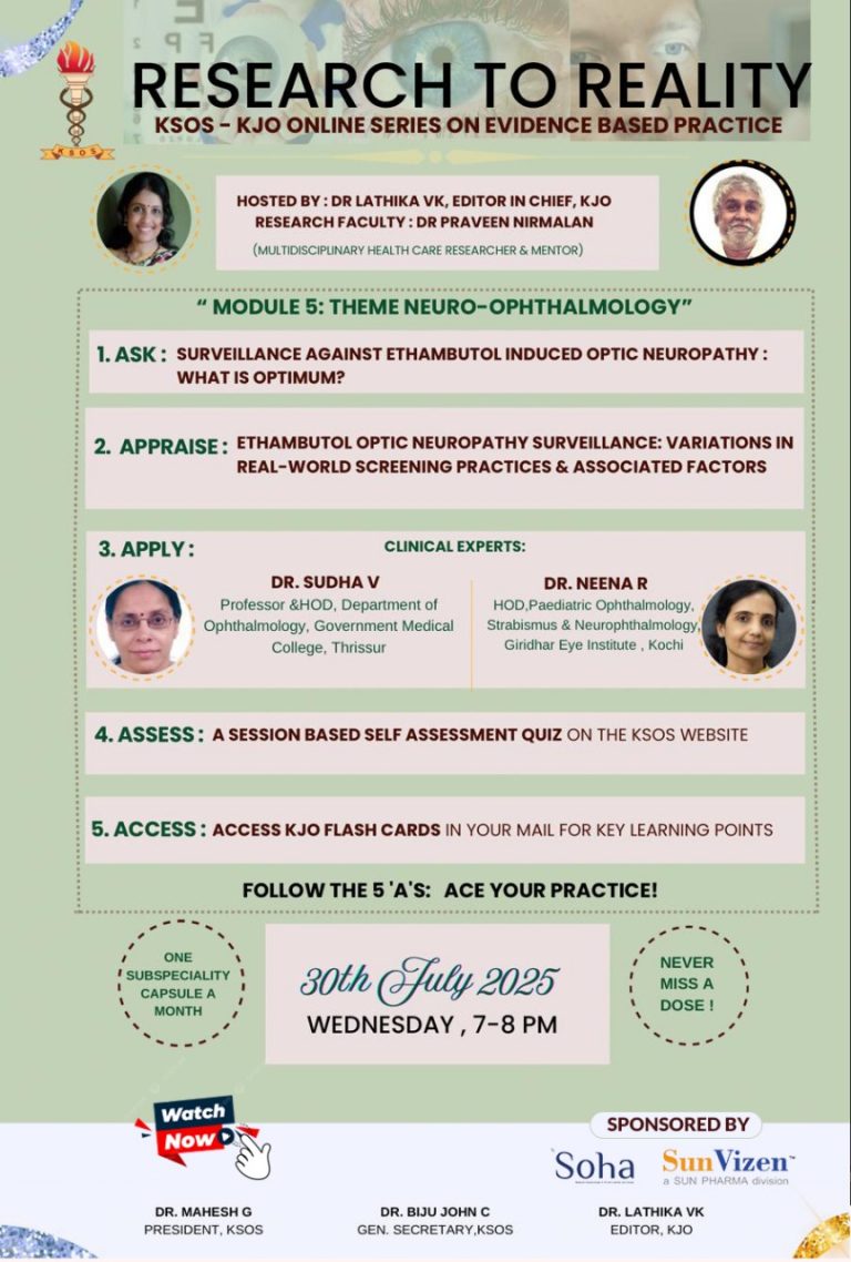 KJO – Kerala Society of Ophthalmic Surgeons